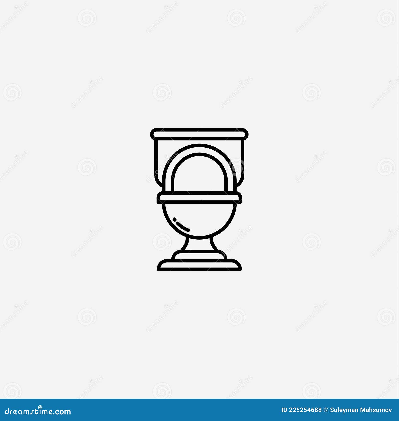 Commode Vector Icon Sign Symbol Stock Vector - Illustration of shiny ...