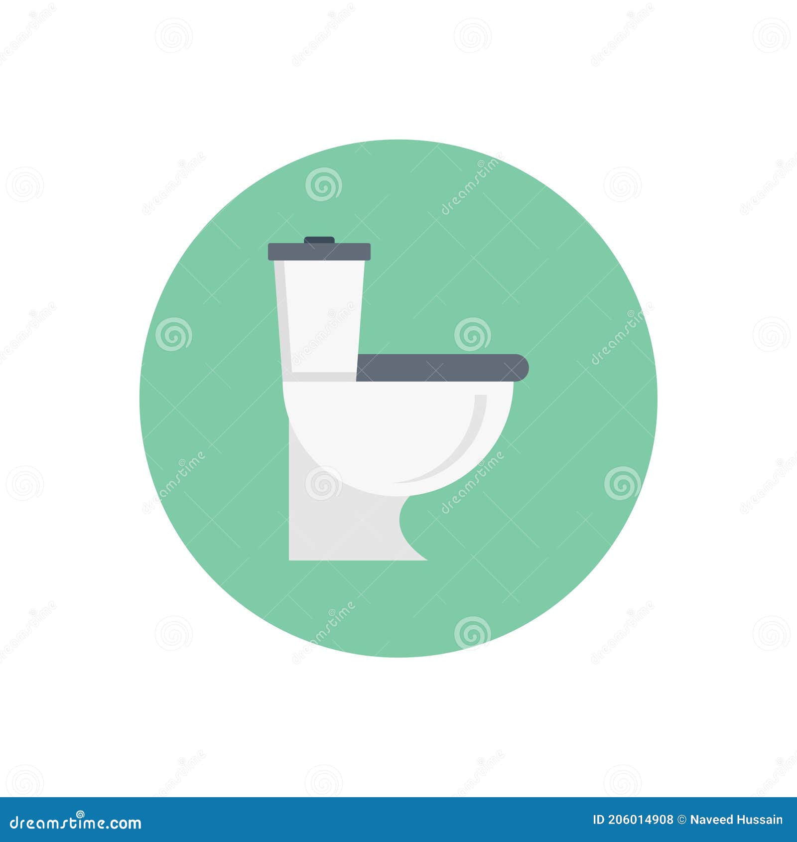 Commode Vector Flat Colour Icon Stock Vector - Illustration of premium ...