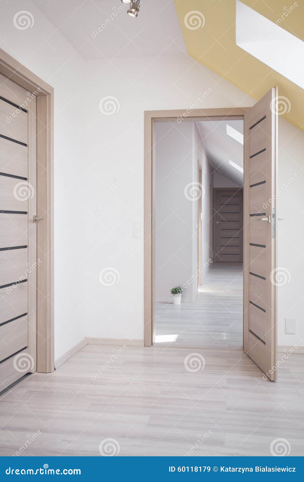 Commodious New Design House Stock Image - Image of decor, interior ...