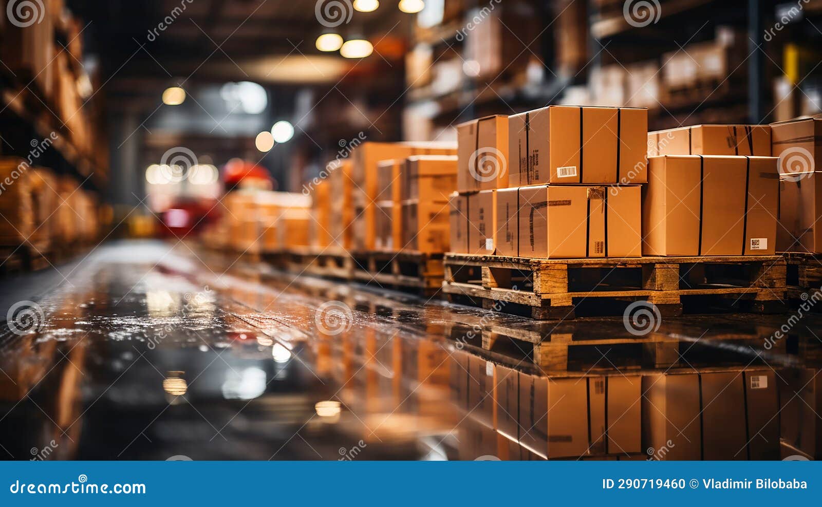 Commodity Cargo Packed in Transport Boxes Stock Illustration ...