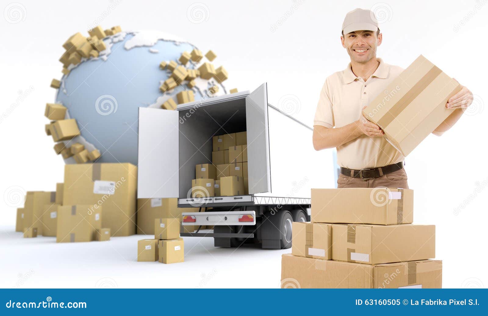 Commodity delivery stock image. Image of loading, globe - 63160505