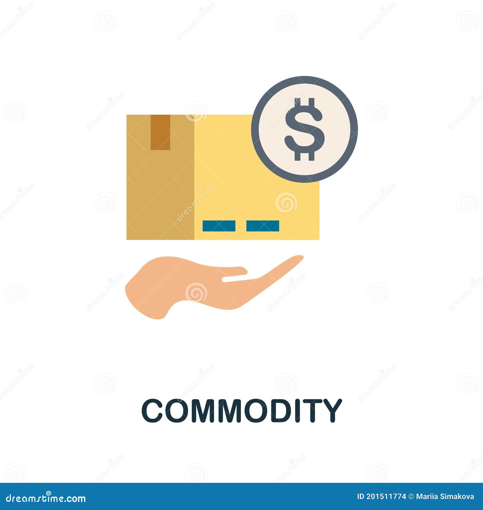 Commodity Icon. Simple Element from Economic Collection. Creative ...