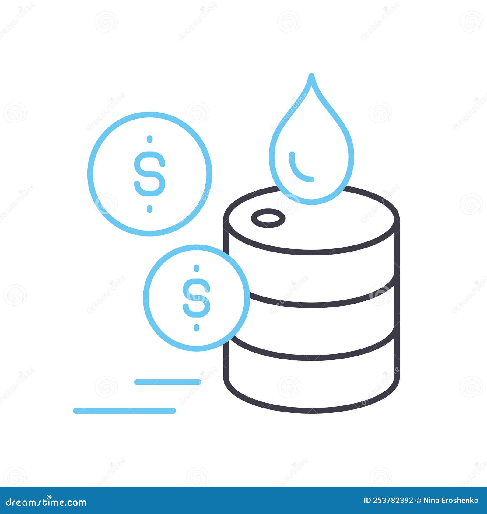 Commodity Line Icon, Outline Symbol, Vector Illustration, Concept Sign ...