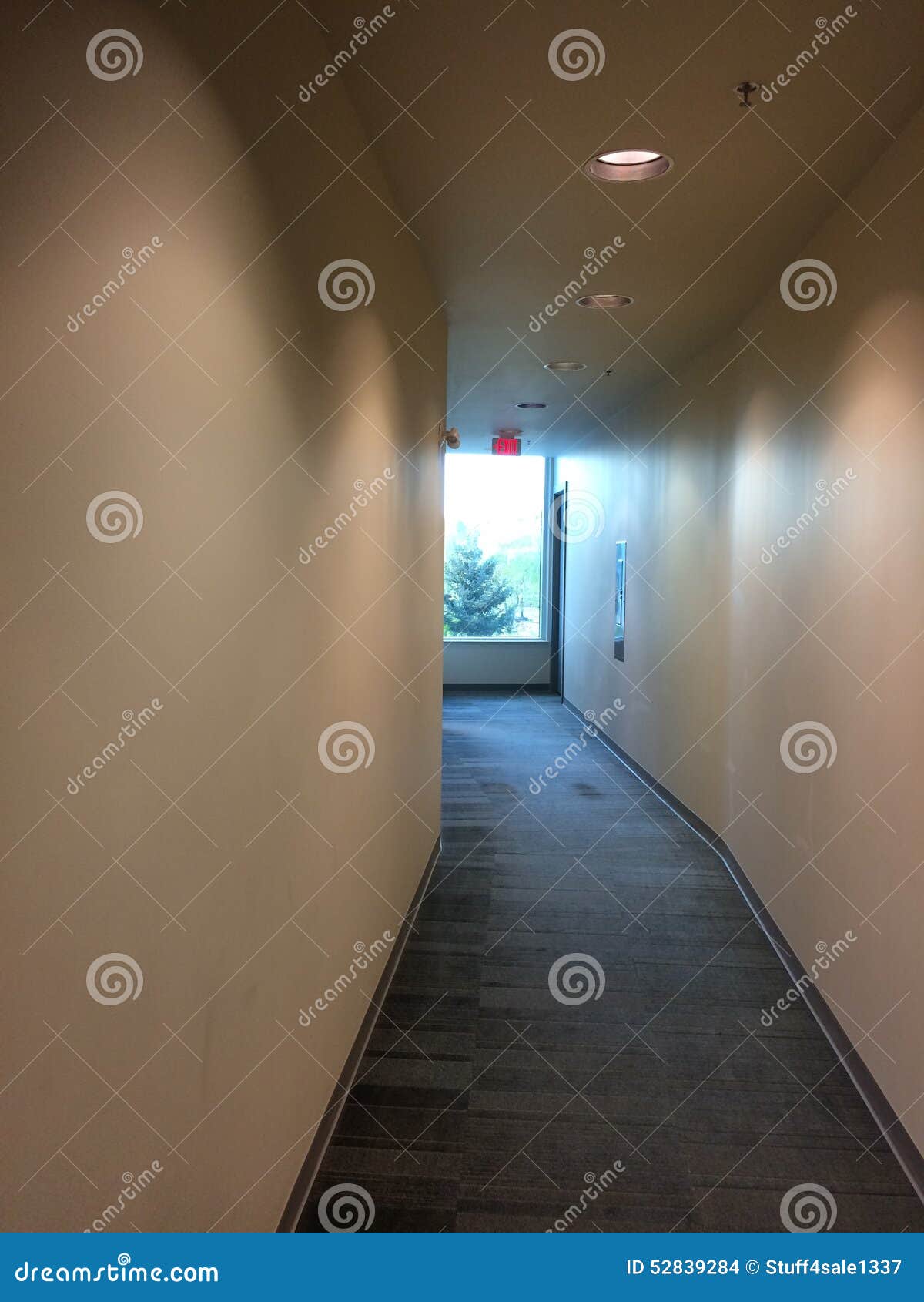 Common Area Hall Way Commercial Building Stock Photo - Image of area ...