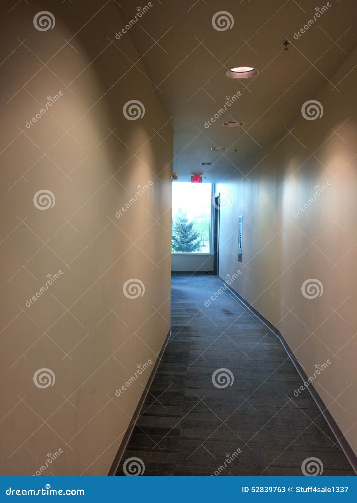 Common Area Hall Way Commercial Building Stock Image - Image of ...