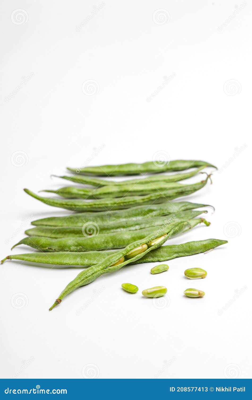 Common Bean or Dolichos Bean Pods, Farm Fresh Concept Stock Image ...