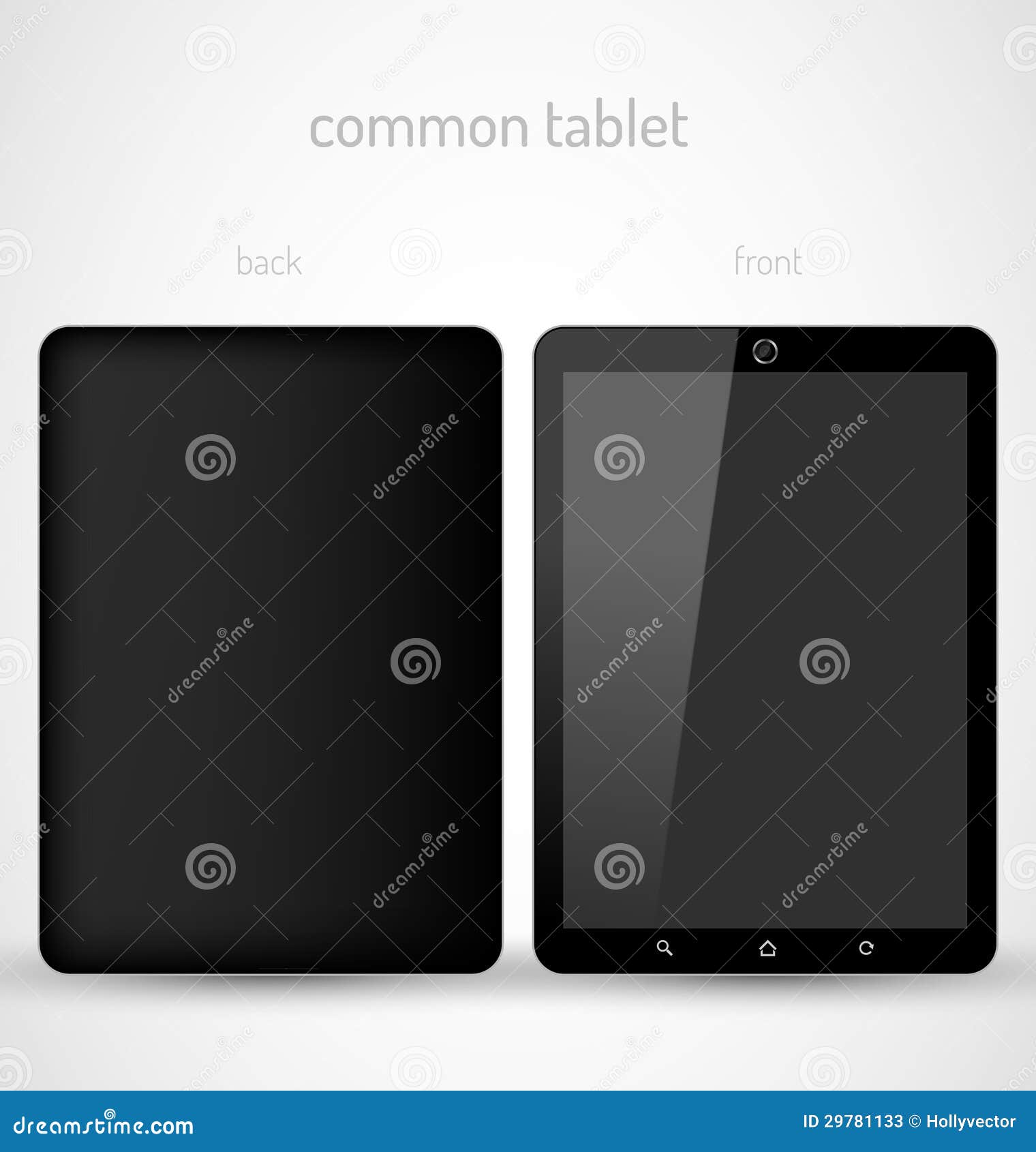Common Black tablet stock vector. Illustration of laptop - 29781133