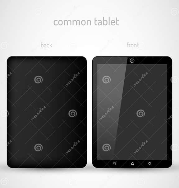 Common Black tablet stock vector. Illustration of computer - 29781133