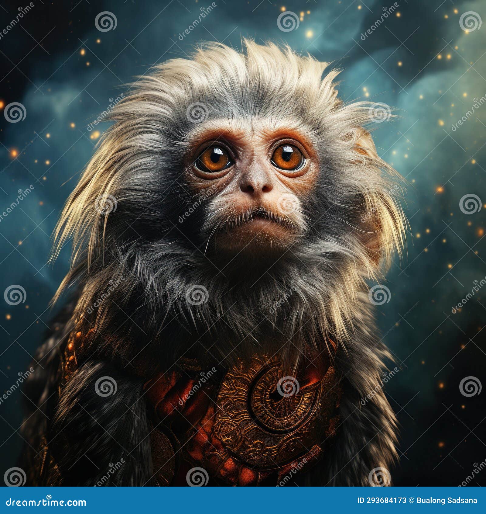 Common Callithrix jacchus stock illustration. Illustration of monkey ...