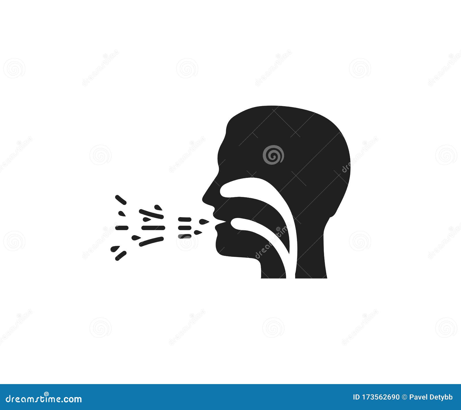 Common Cold, Cough, Flu Icon. Vector Illustration, Flat Design Stock ...