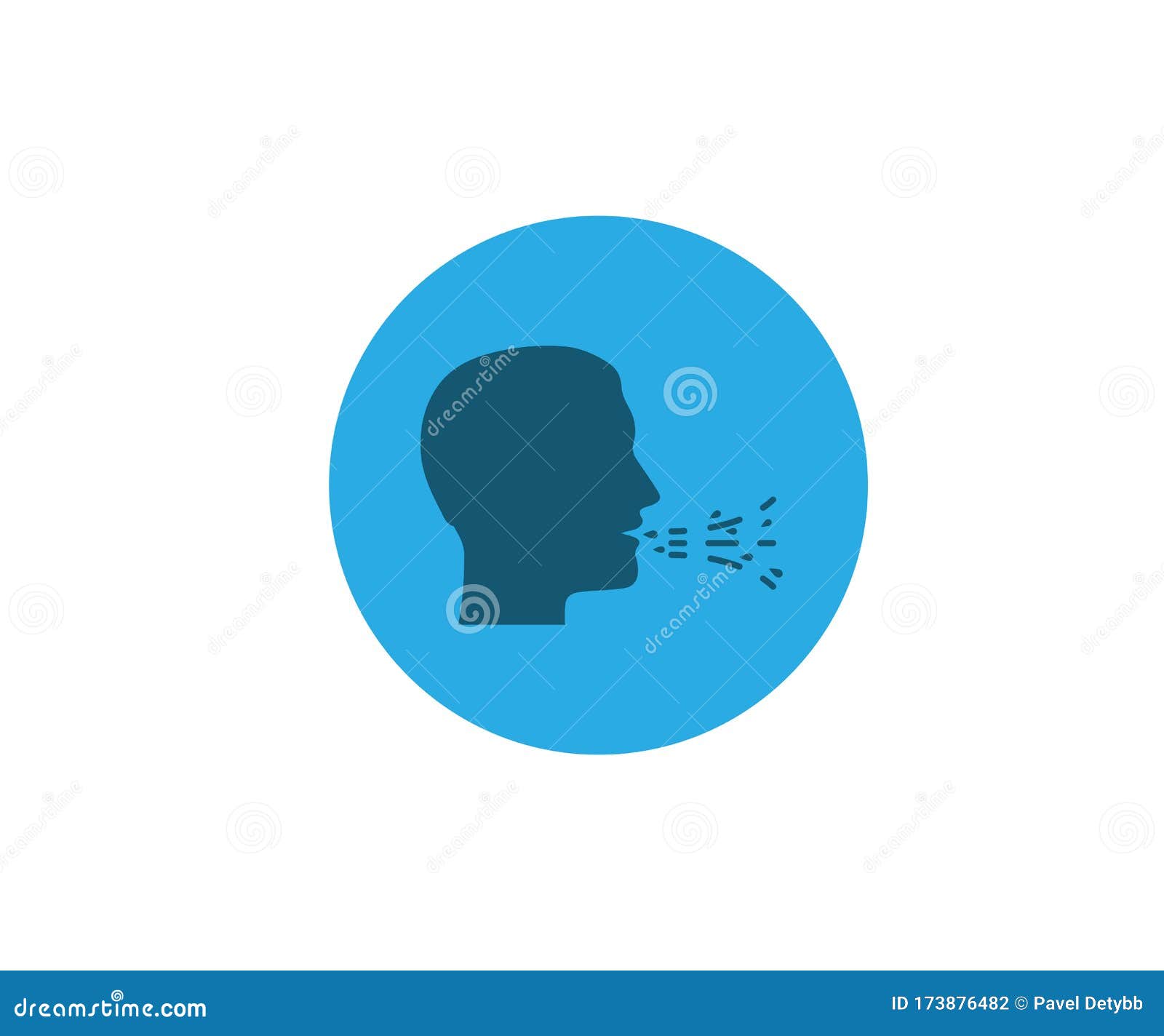 Common Cold, Cough, Flu Icon. Vector Illustration, Flat Design Stock ...