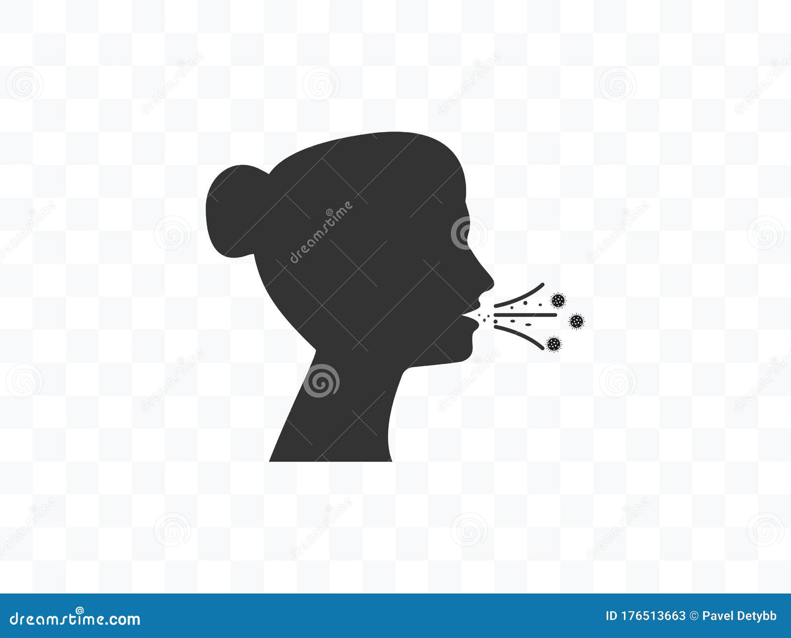 Common Cold, Cough, Flu Icon. Vector Illustration, Flat Design Stock ...