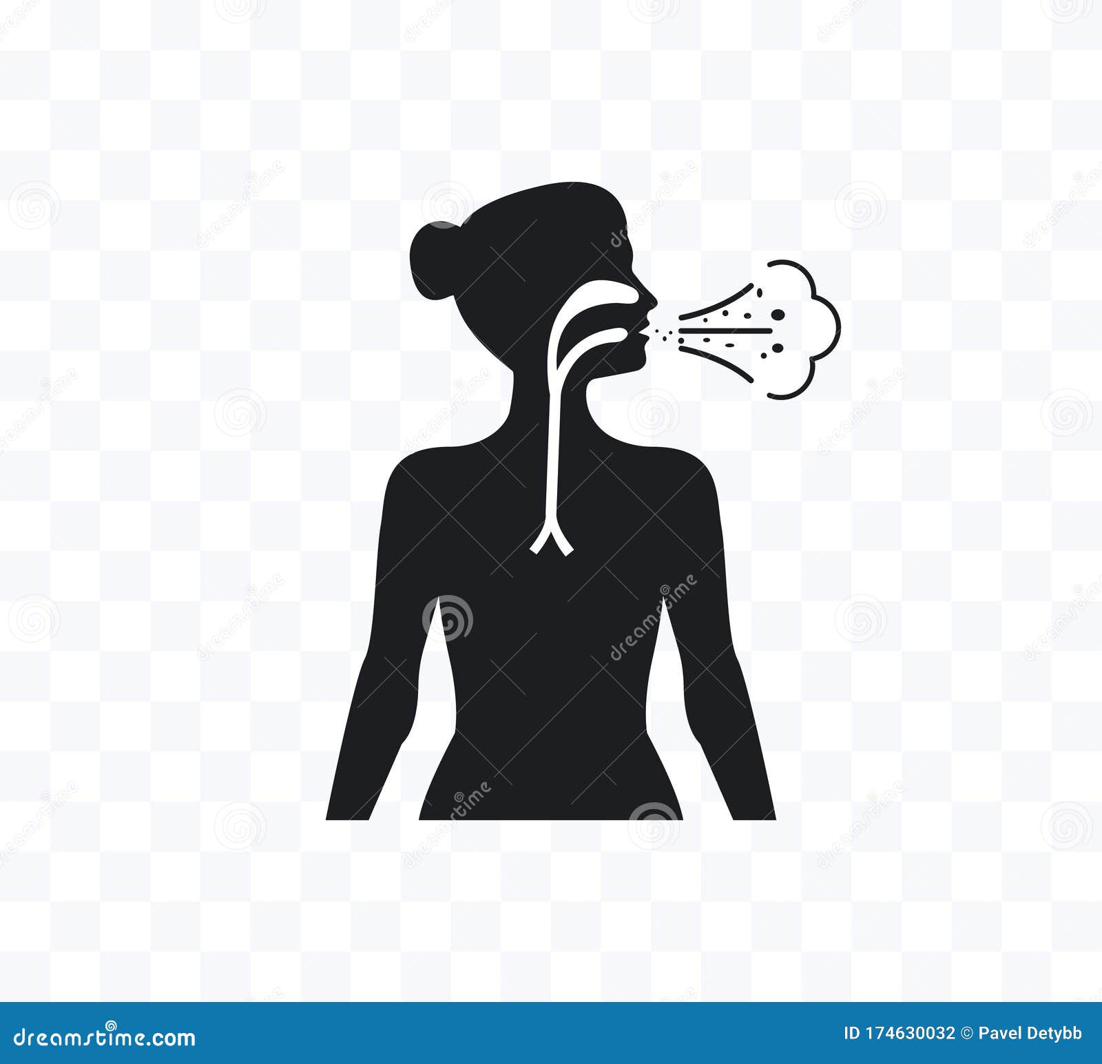 Common Cold, Cough, Flu Icon. Vector Illustration, Flat Design Stock ...