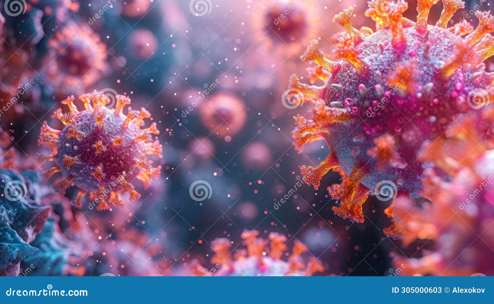 Common Cold Virus Under Microscope Ai Generated Stock Illustration Illustration Of Generative