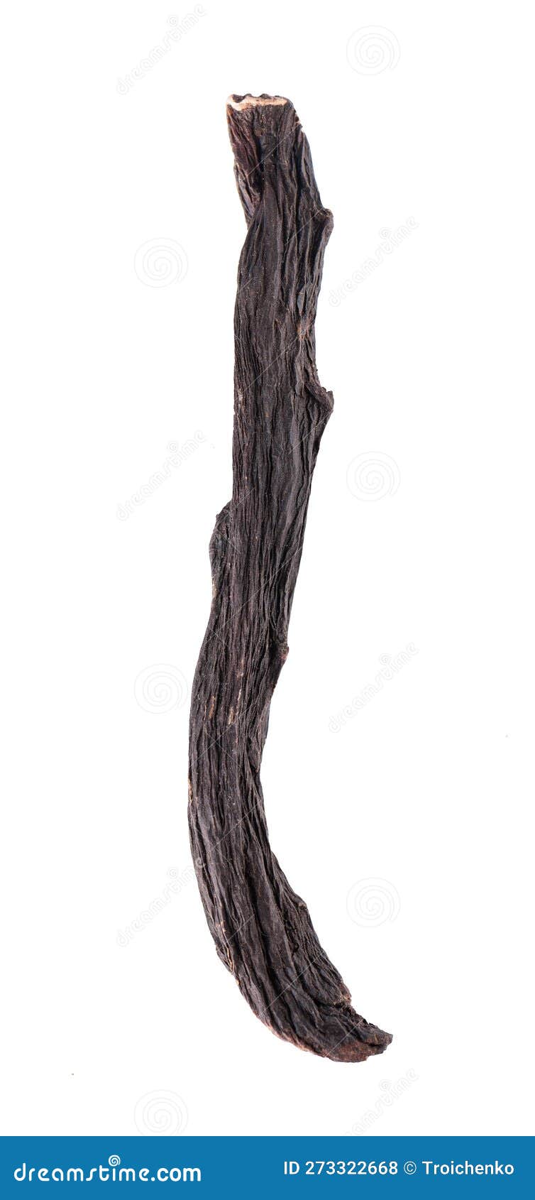 Common Comfrey Root Isolated on White Background. Dry Roots of ...