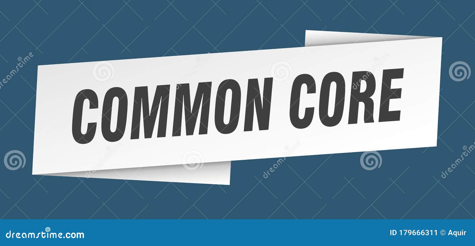 Common Core Banner Template. Common Core Ribbon Label Stock Vector ...