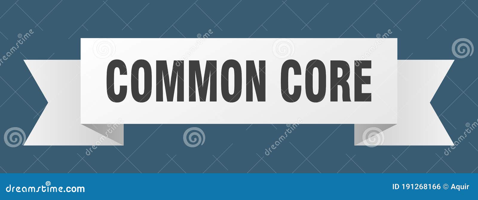 Common core ribbon. stock vector. Illustration of peeler - 191268166