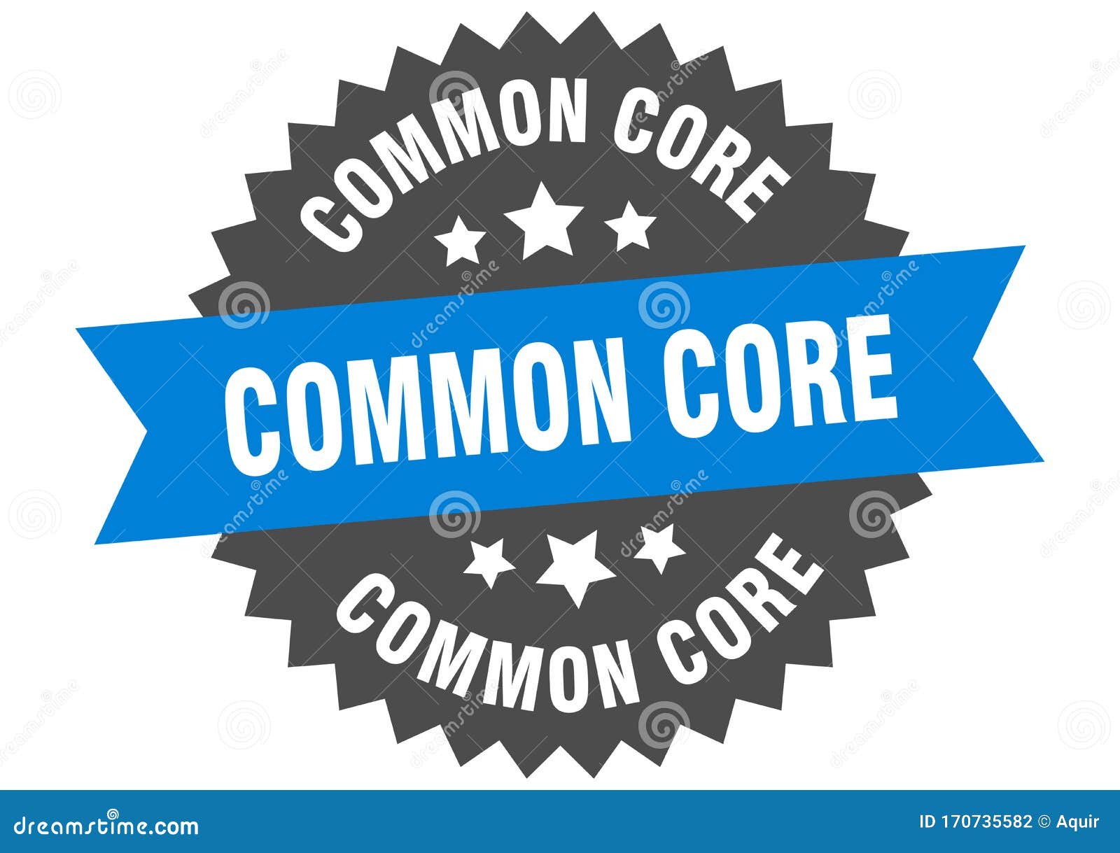 Common Core Sign. Common Core Circular Band Label. Common Core Sticker ...