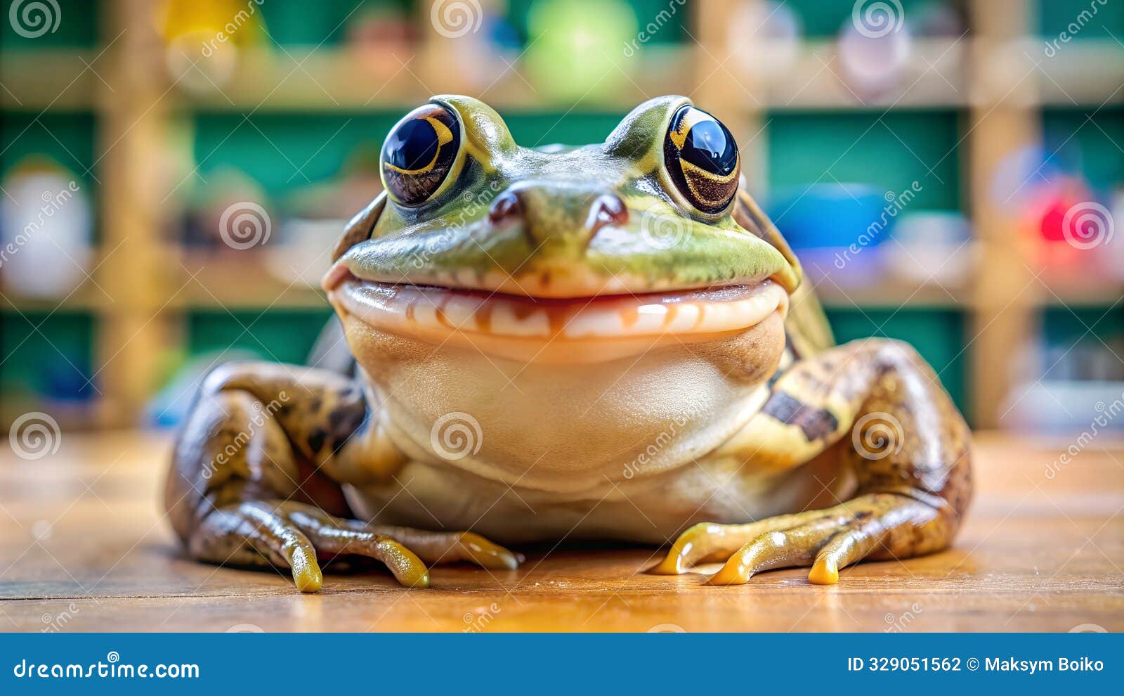 Common Frog smiles school stock illustration. Illustration of dinosaur ...