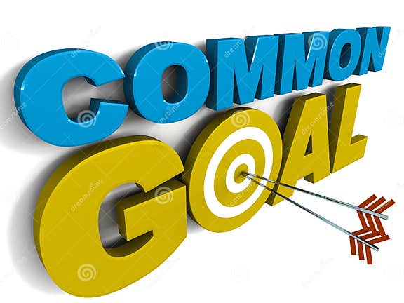 Common goal stock illustration. Illustration of goal - 28785200