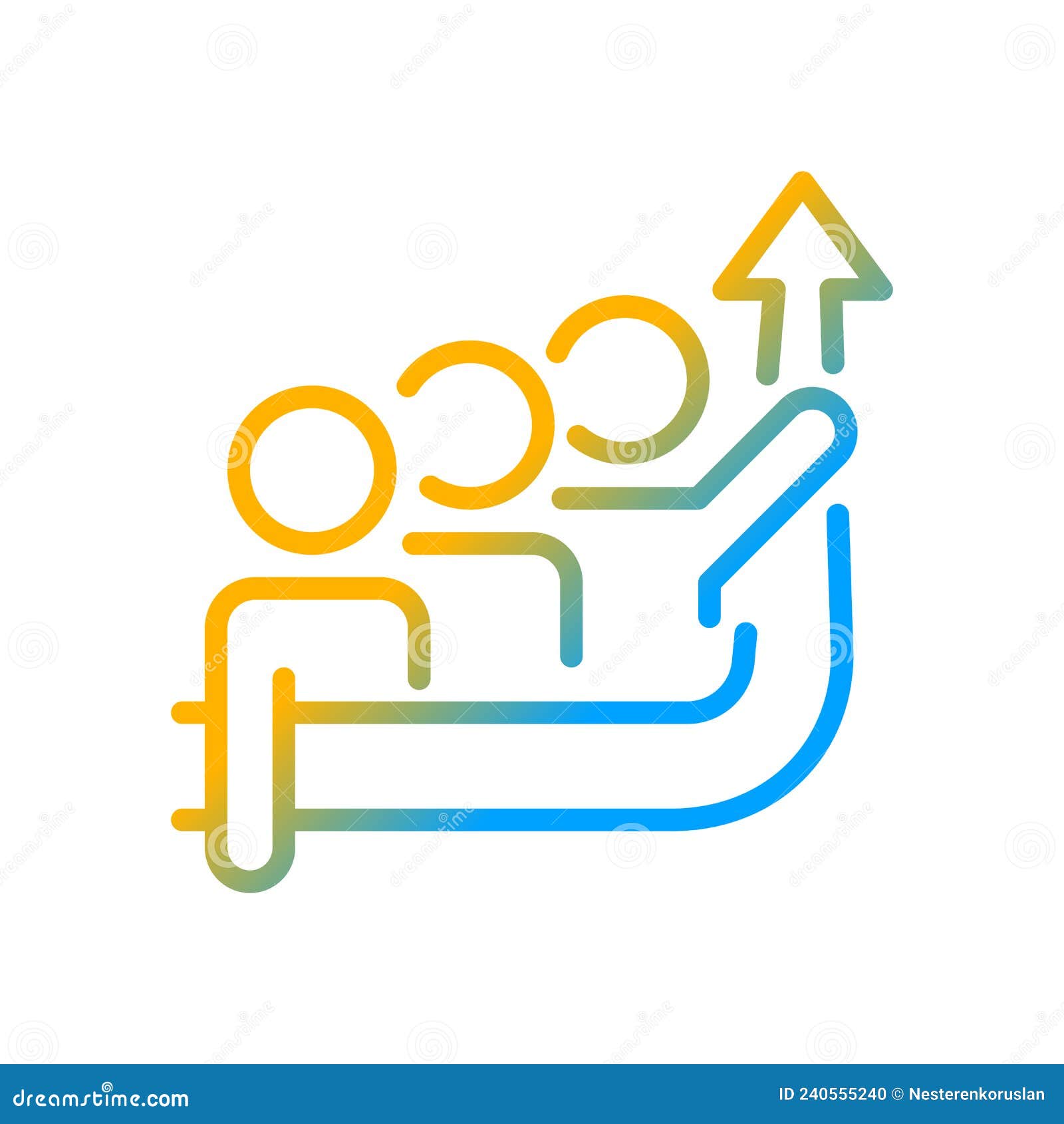 Common Goal Gradient Linear Vector Icon Stock Vector - Illustration of ...