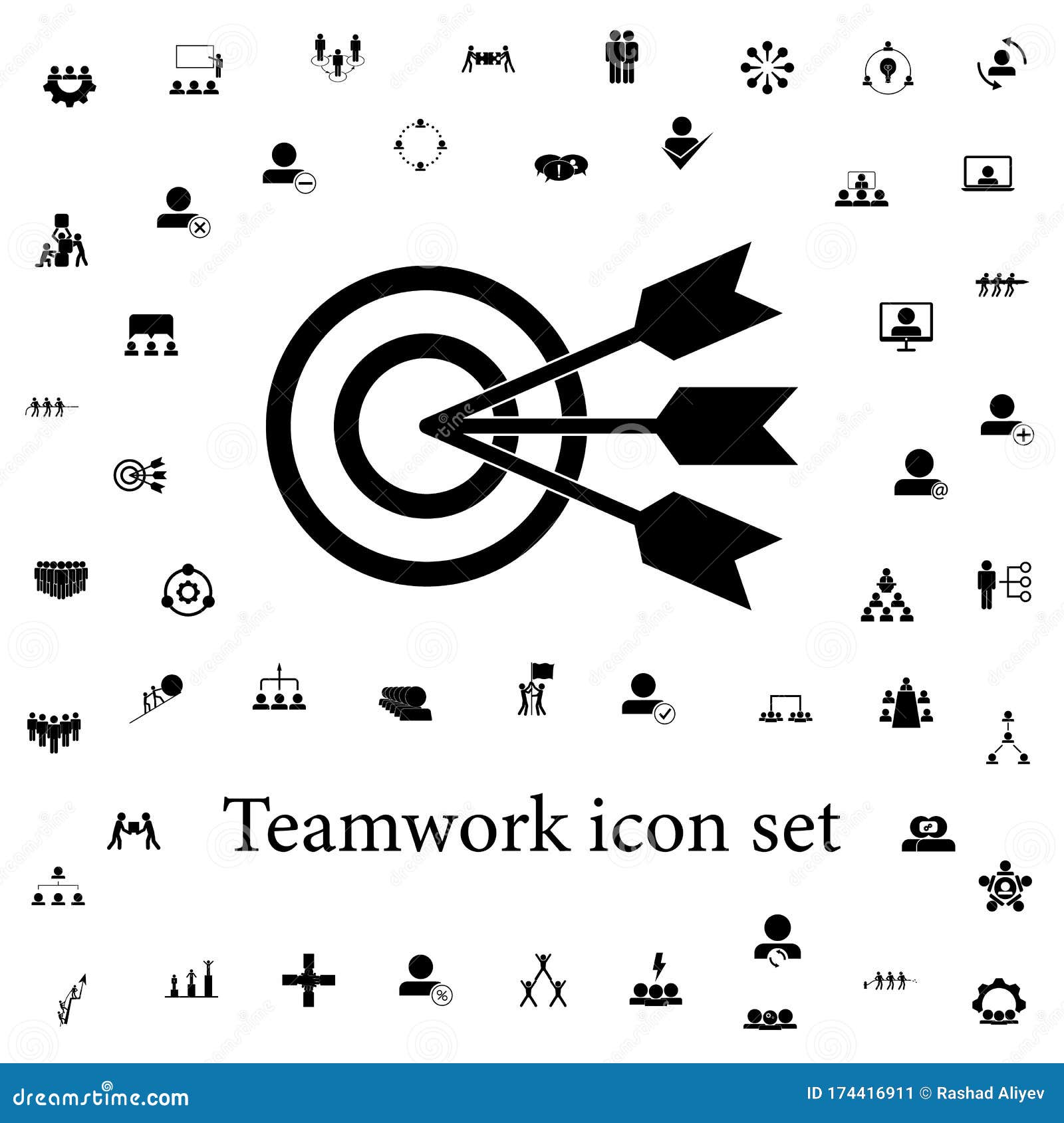 Common Goal Icon. Teamwork Icons Universal Set for Web and Mobile Stock ...