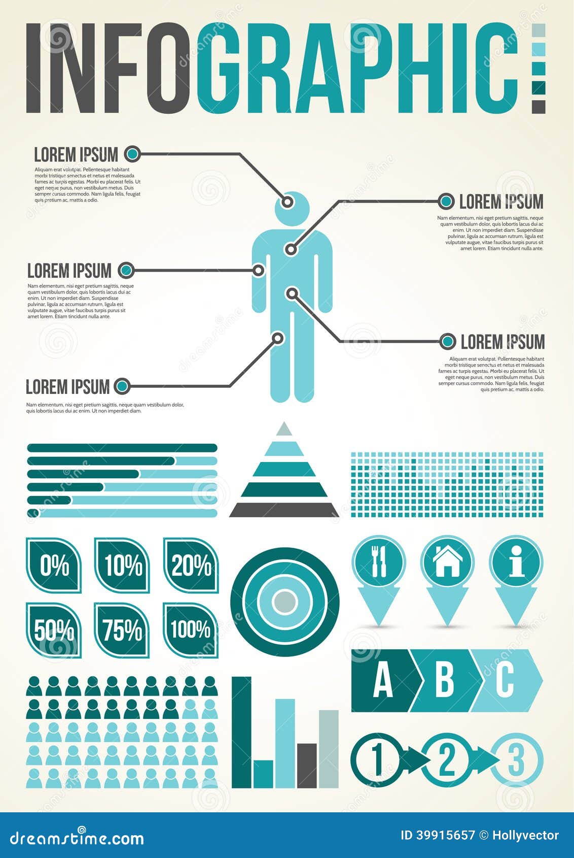 Common Infographic Template Stock Vector - Illustration of message ...