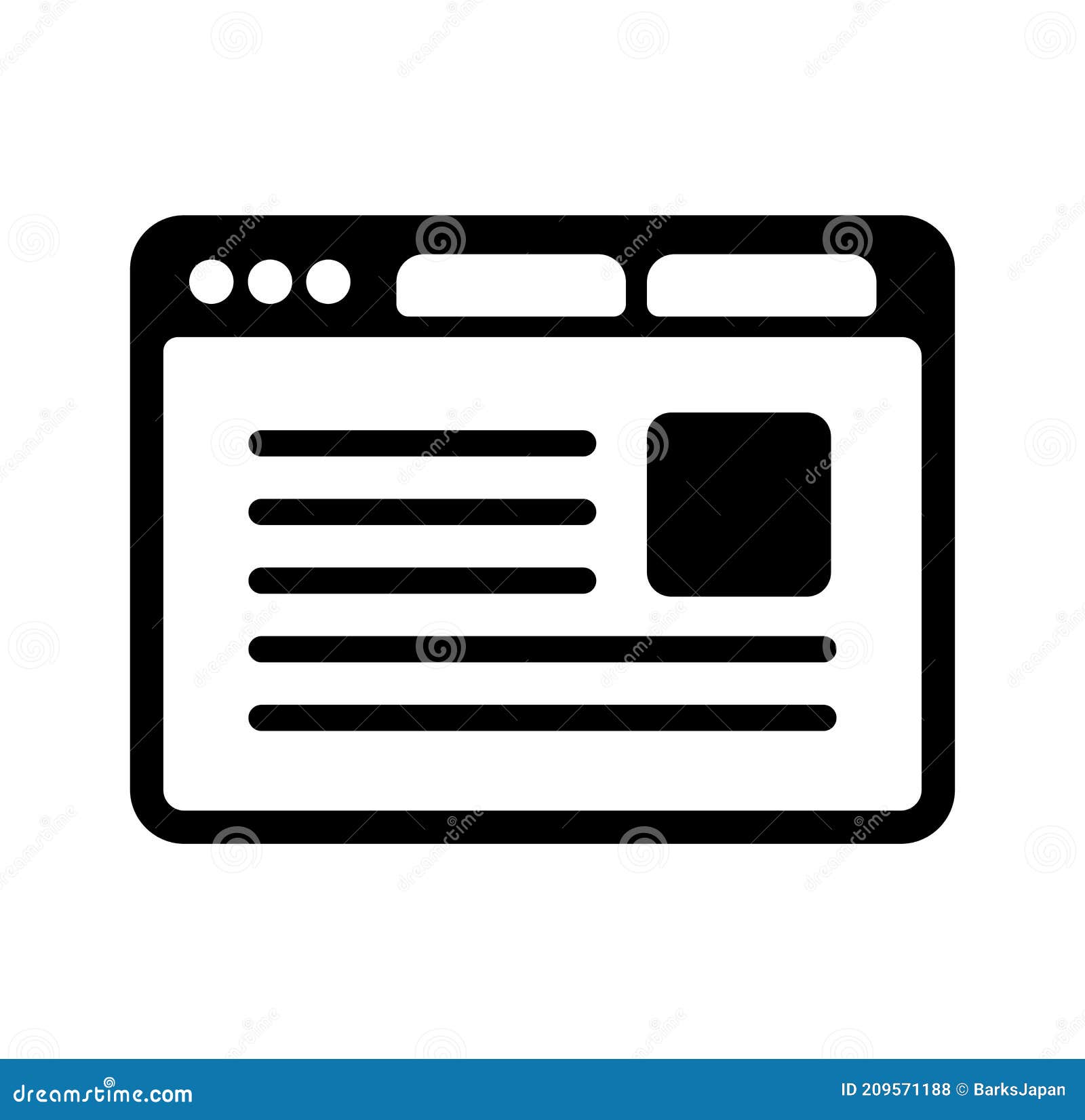 Common Internet Browser Vector Icon Illustration Stock Vector ...