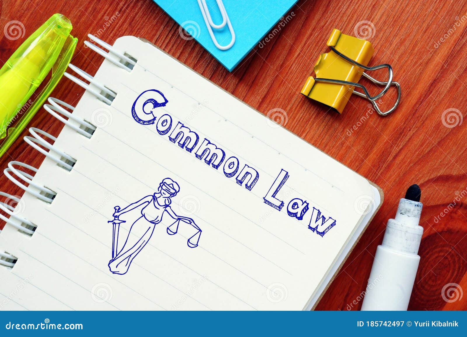 Common Law Inscription on the Sheet Stock Image - Image of legality ...