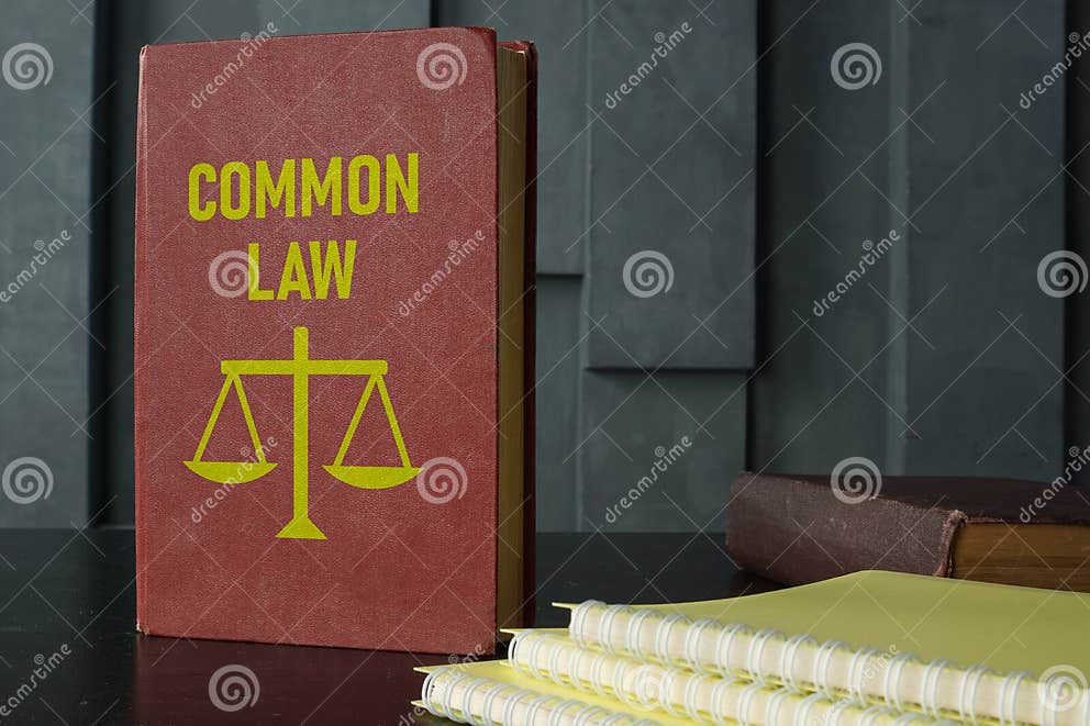 Common Law is Shown Using the Text on the Book Stock Photo - Image of ...