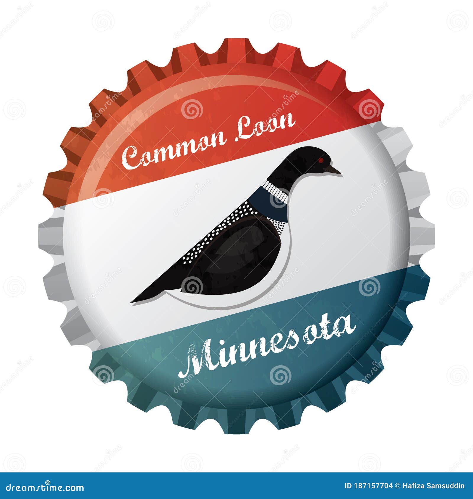 Common Loon. Vector Illustration Decorative Design Stock Illustration ...
