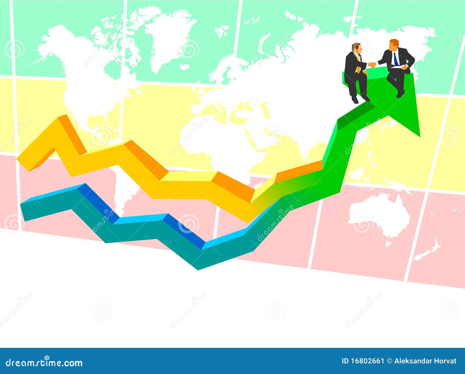 Common market stock vector. Illustration of arrow, partnership - 16802661