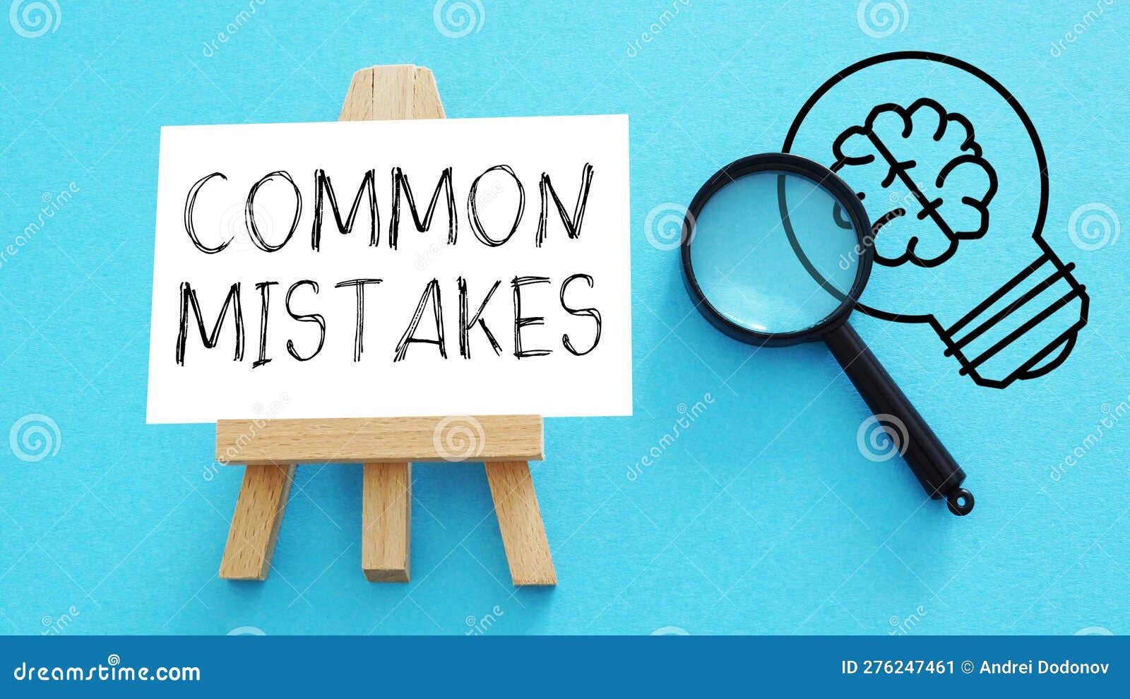 Common Mistakes are Shown Using the Text Stock Image - Image of ...