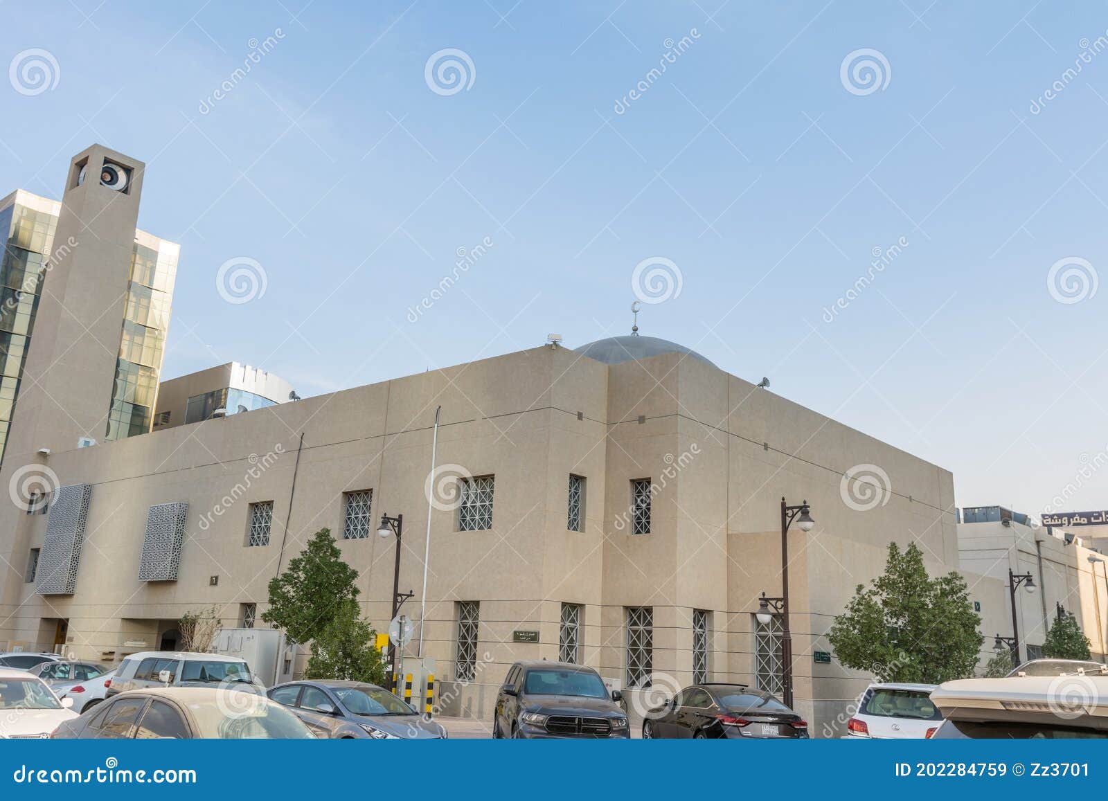 A Common Mosque in the Downtown of Riyadh, Kingdom of Saudi Arabia ...
