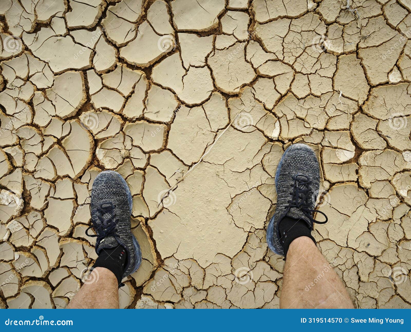 Common Natural Phenomenon on the Earth Surface Cracking. Stock Photo ...