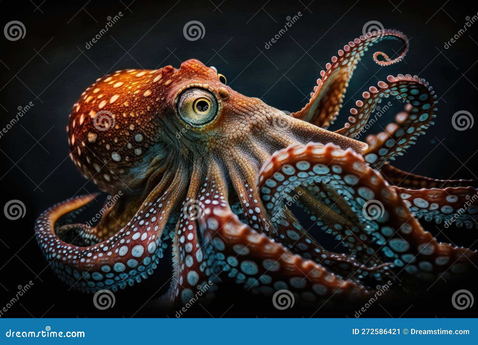 Common Octopus. Wildlife Animal. AI Generated Stock Illustration ...