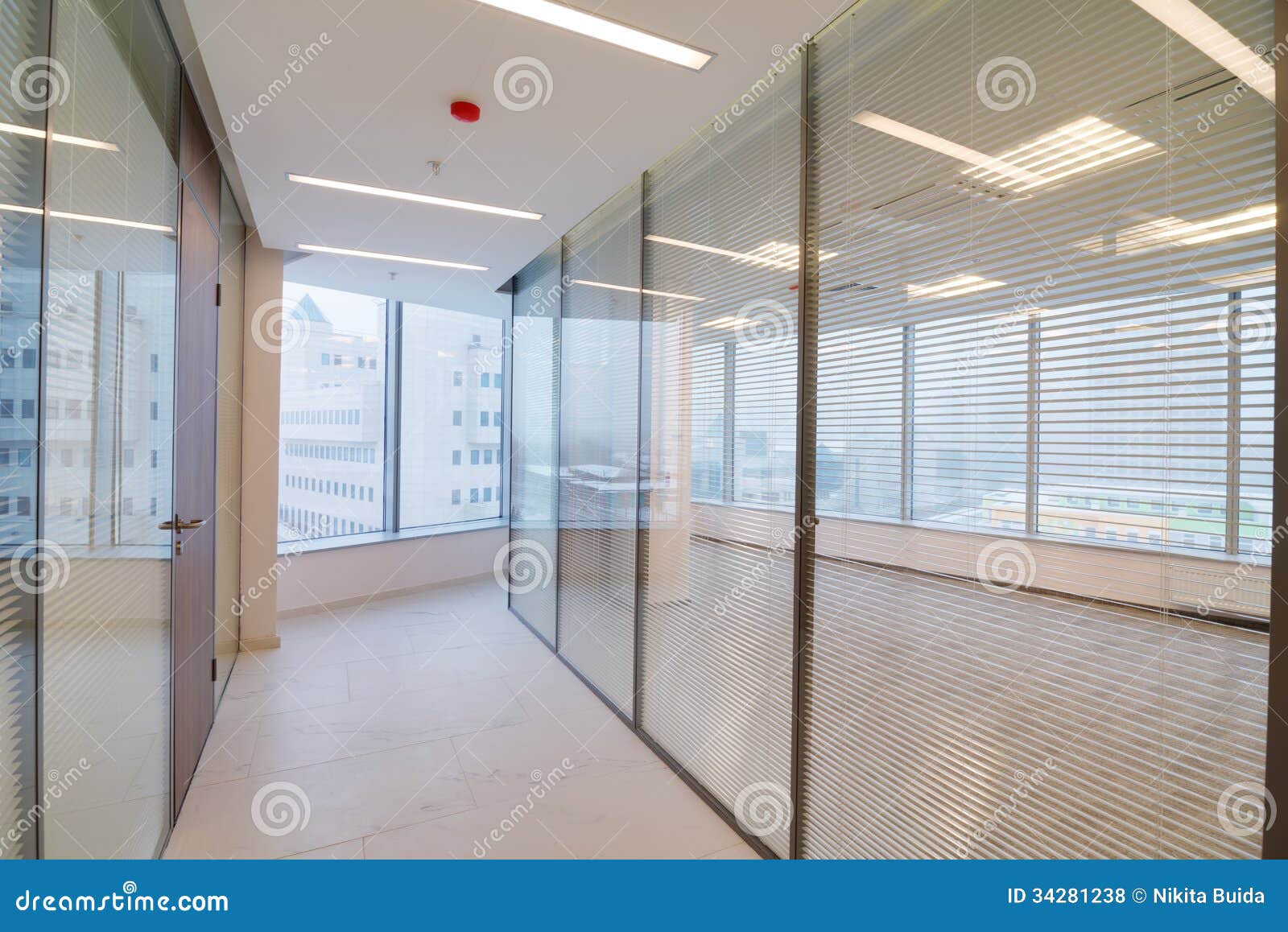 Common Office Building Interior Stock Photo - Image of light, corridor ...