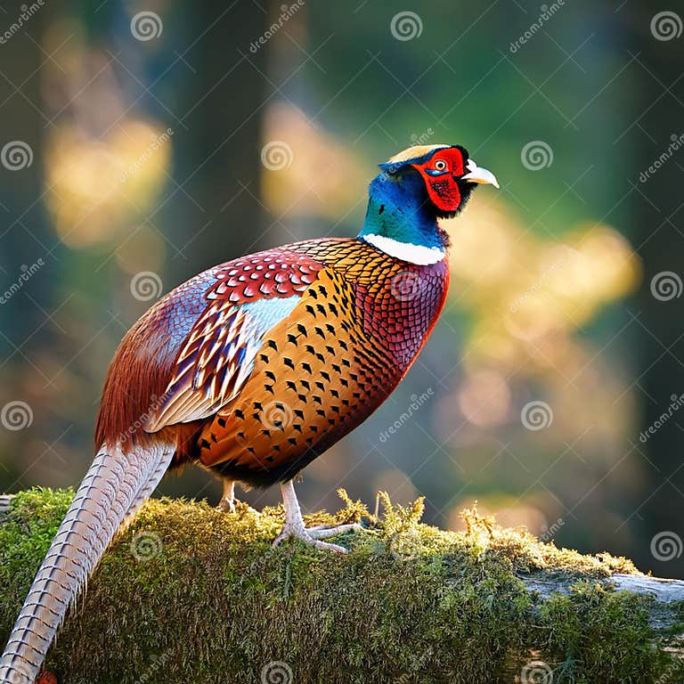 Common Pheasant Bird, AI Generated Stock Illustration - Illustration of ...