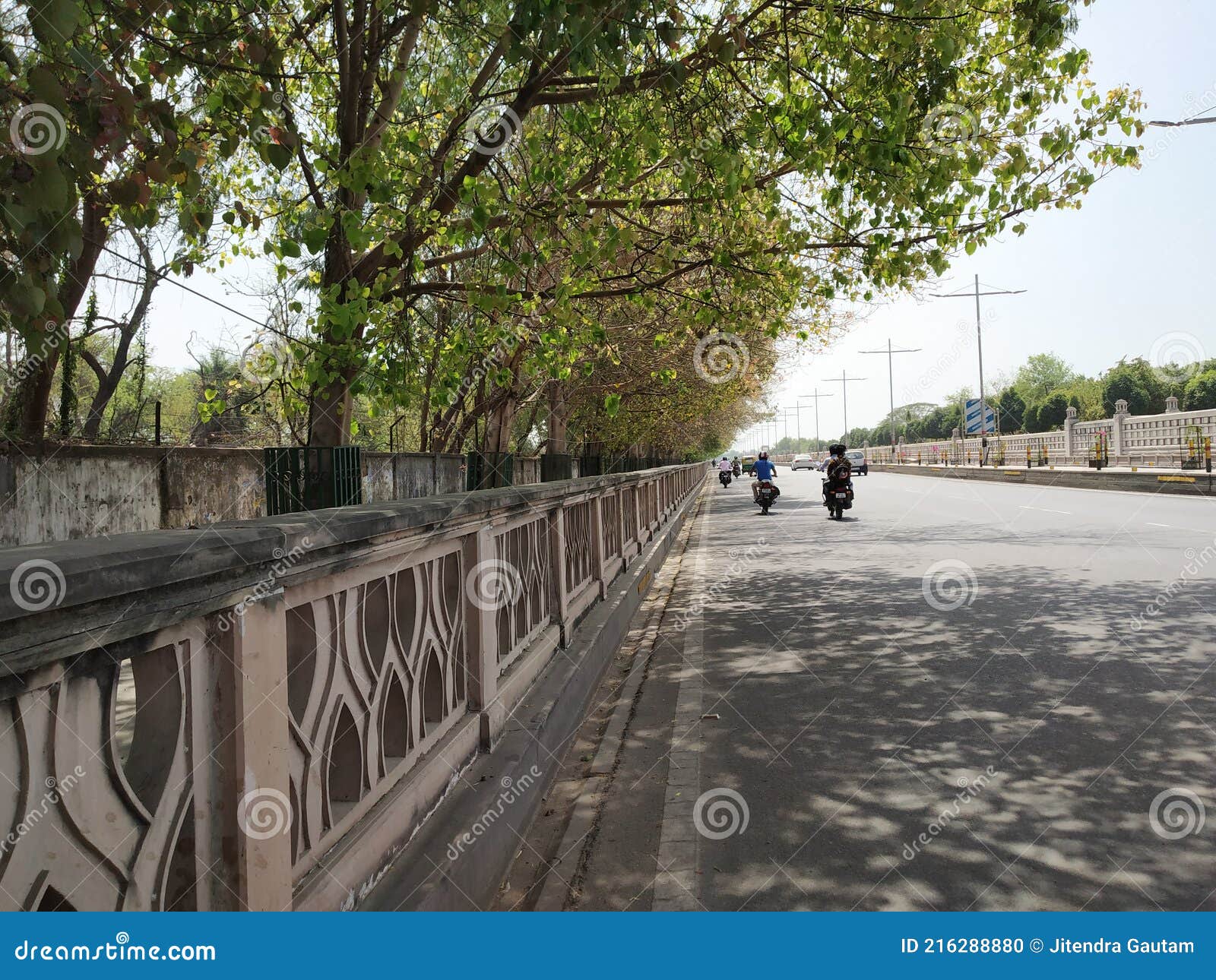 A Common Road of Lucknow City Stock Photo - Image of lane, bridge ...