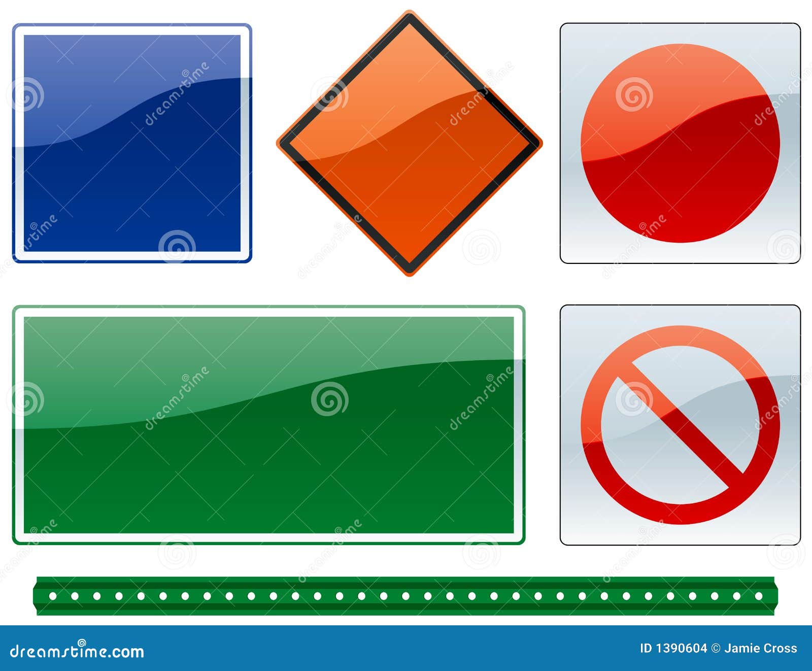 Common road signs 2 stock vector. Illustration of safety - 1390604