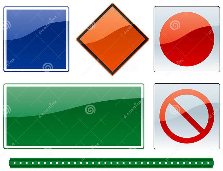 Common road signs 2 stock vector. Illustration of safety - 1390604