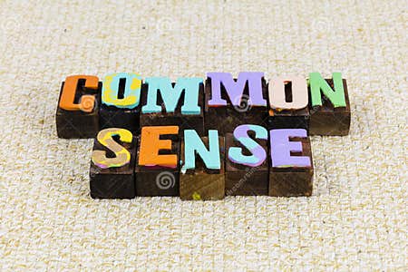 Common Sense Rational Reason Logic Idea Strategy Knowledge Stock Photo ...