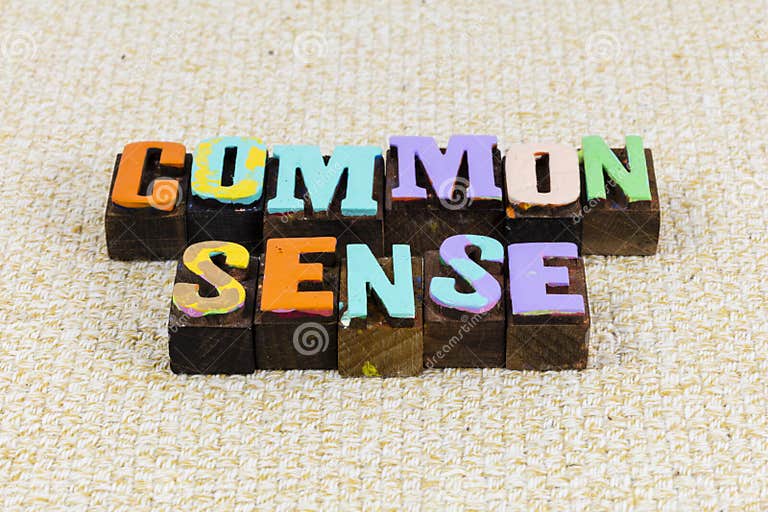 Common Sense Rational Reason Logic Idea Strategy Knowledge Stock Photo ...