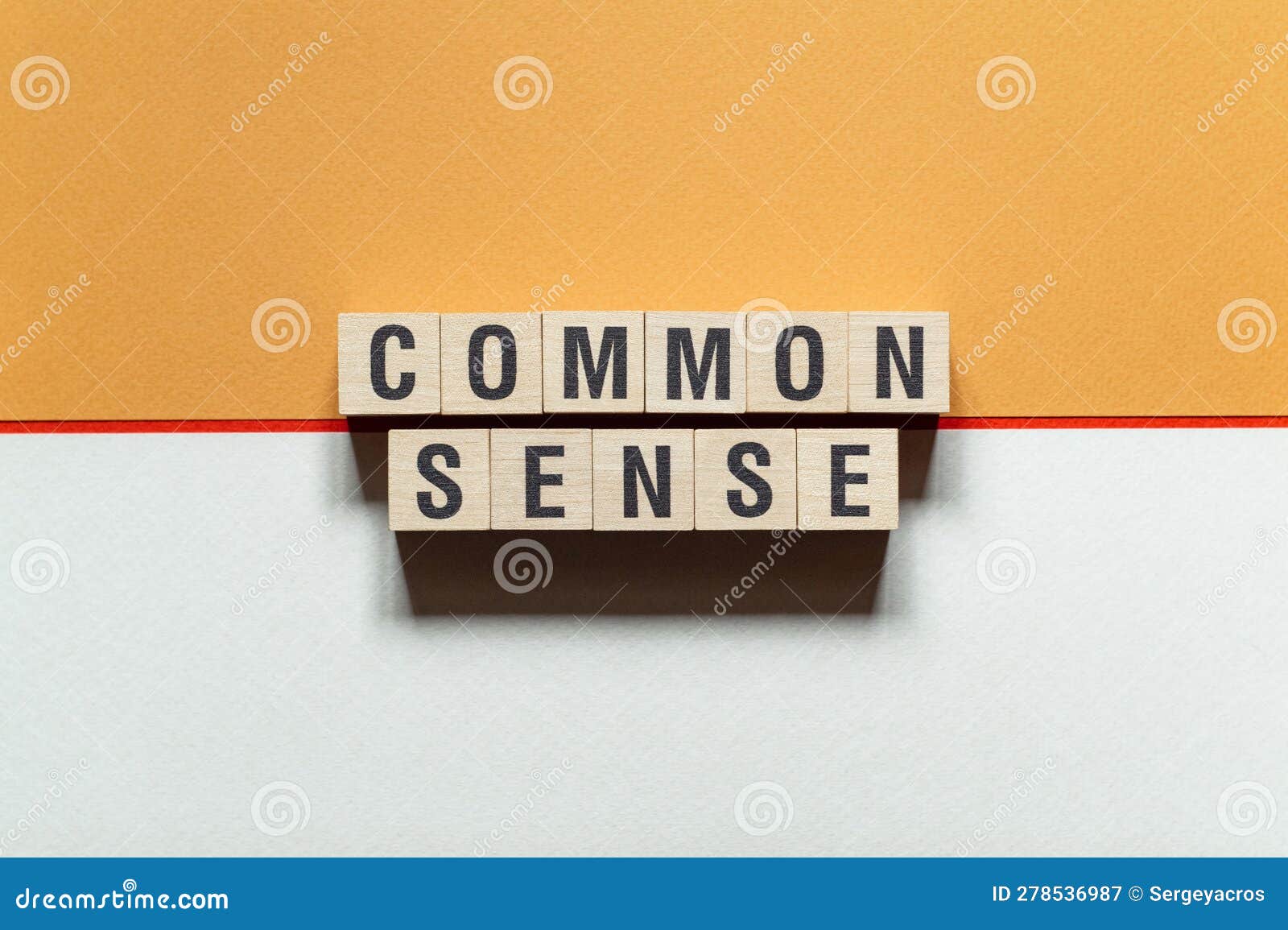 Common Sense - Word Concept on Cubes Stock Image - Image of text, brain ...