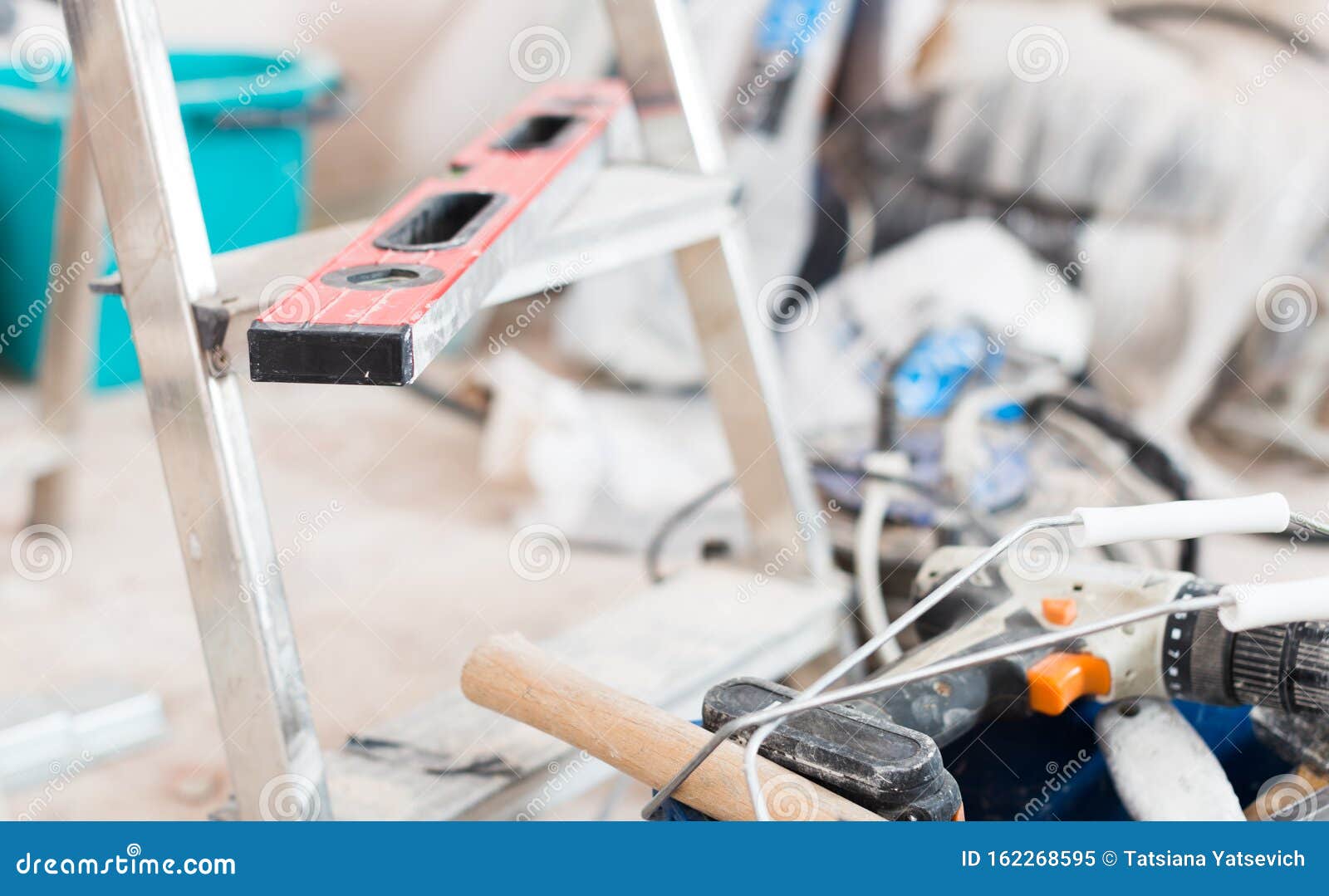 Set of Construction Tools for Repairing the Premises Stock Image ...