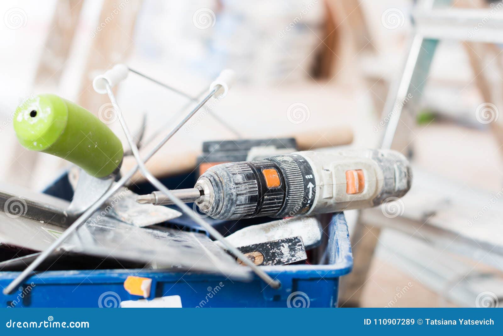 Set of Construction Tools for Repairing the Premises Stock Image ...