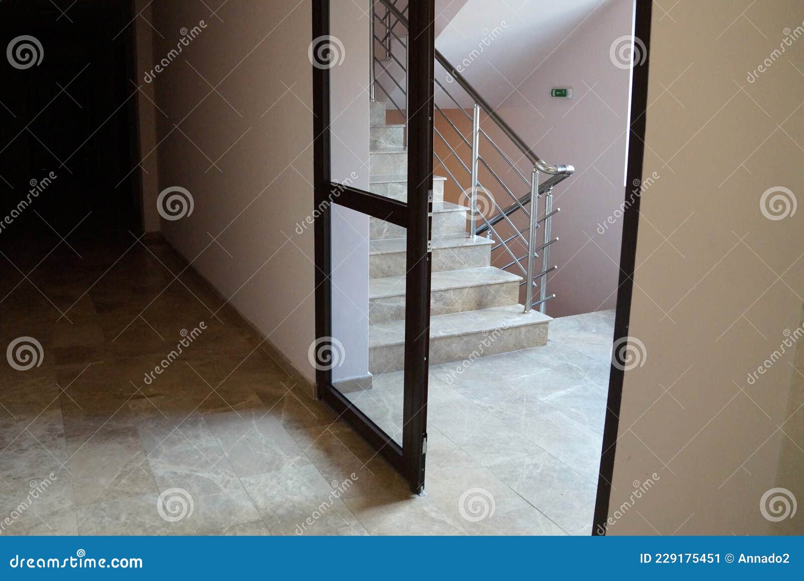 Common Staircase in a Residential Building Stock Image - Image of march ...