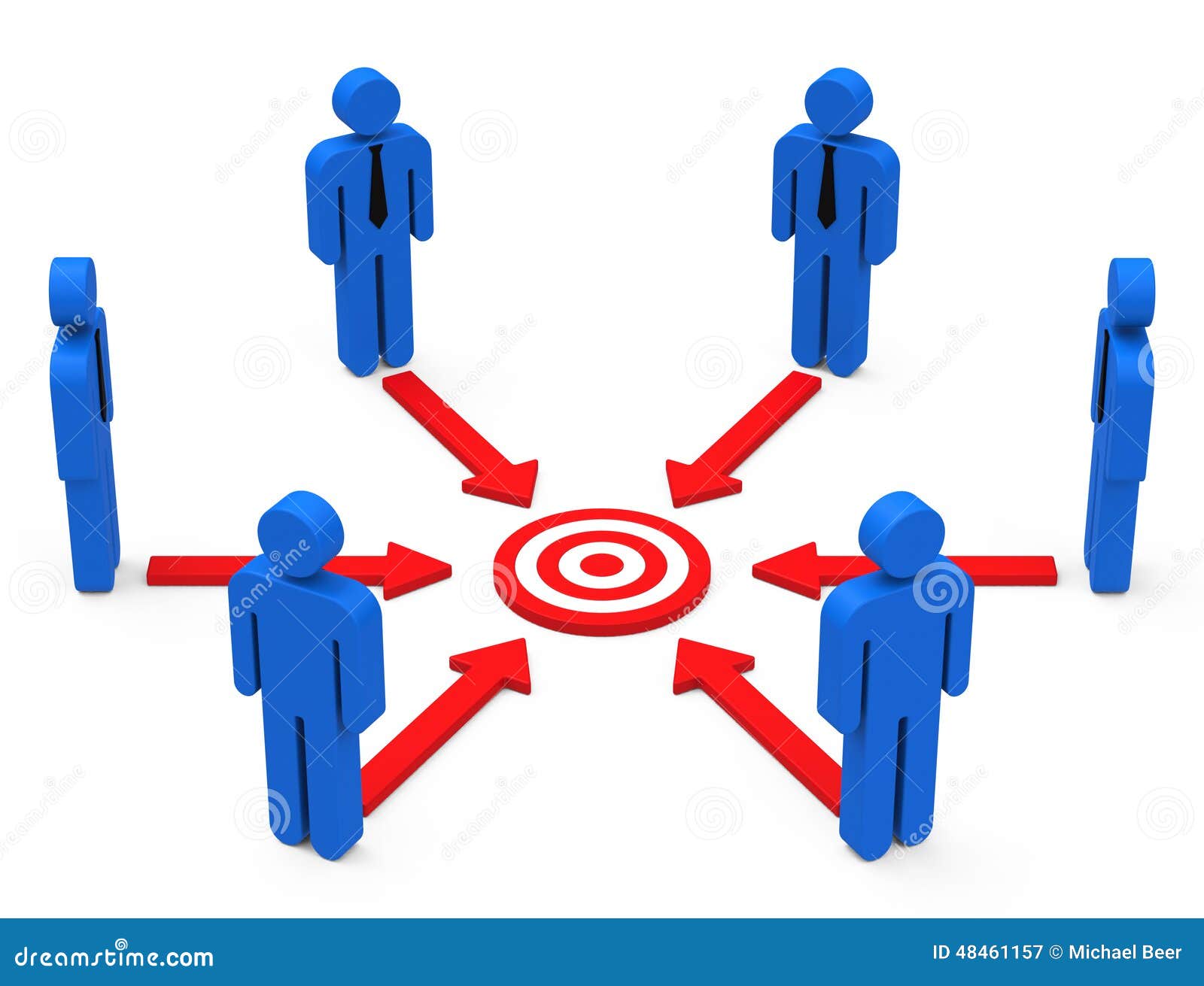 The common target stock illustration. Illustration of people - 48461157