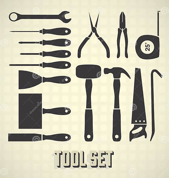Common Tool Collection stock vector. Illustration of repair - 29453812