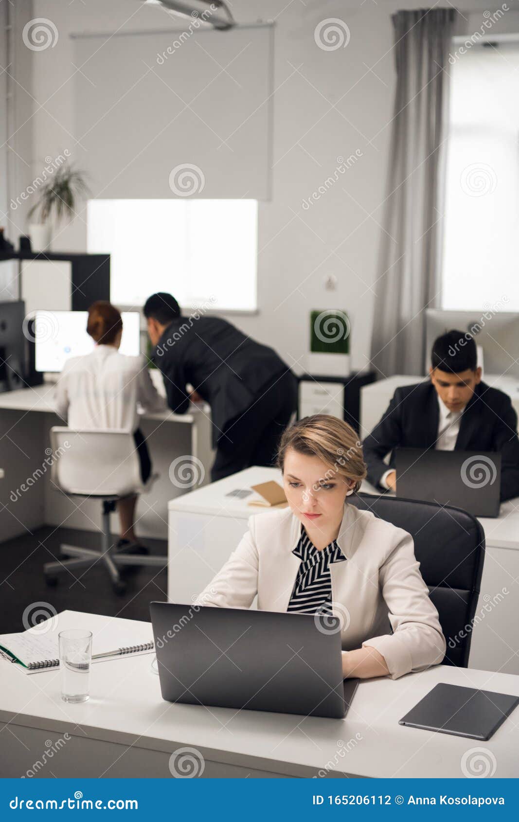 Common Working Day of the Office Workers Stock Photo - Image of young ...